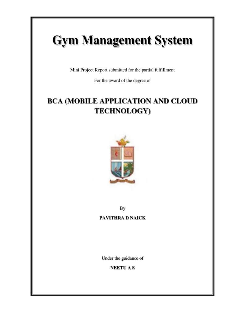 Gym Management System Project Report | PDF | Software Testing ...