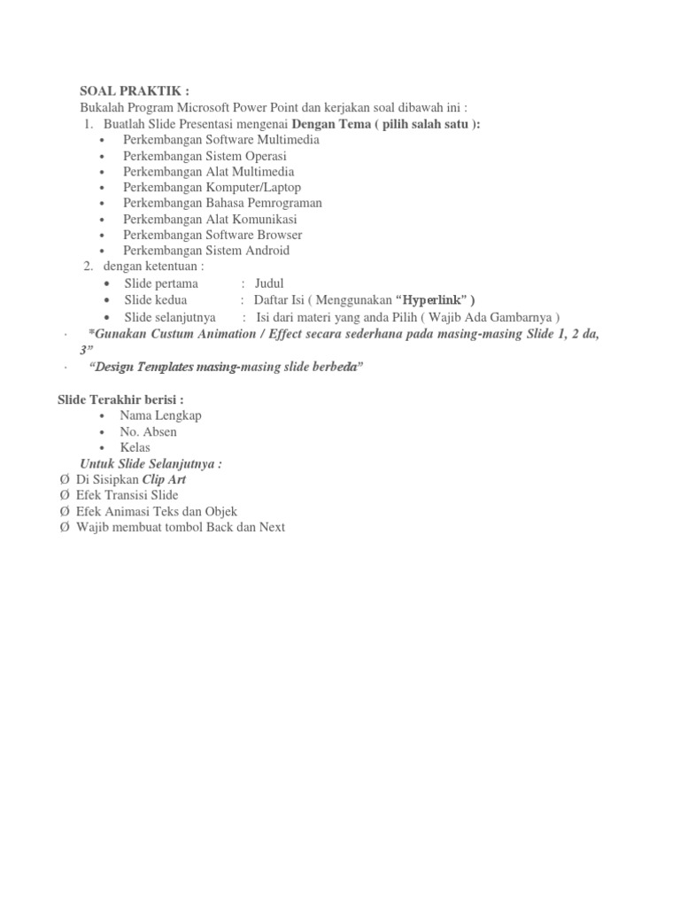 Soal Power Point | PDF