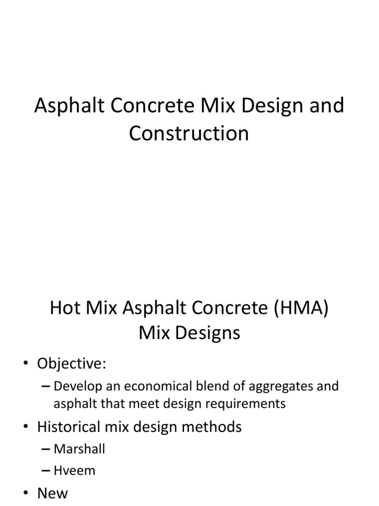 Hma Amp PDF | PDF | Road Surface | Concrete