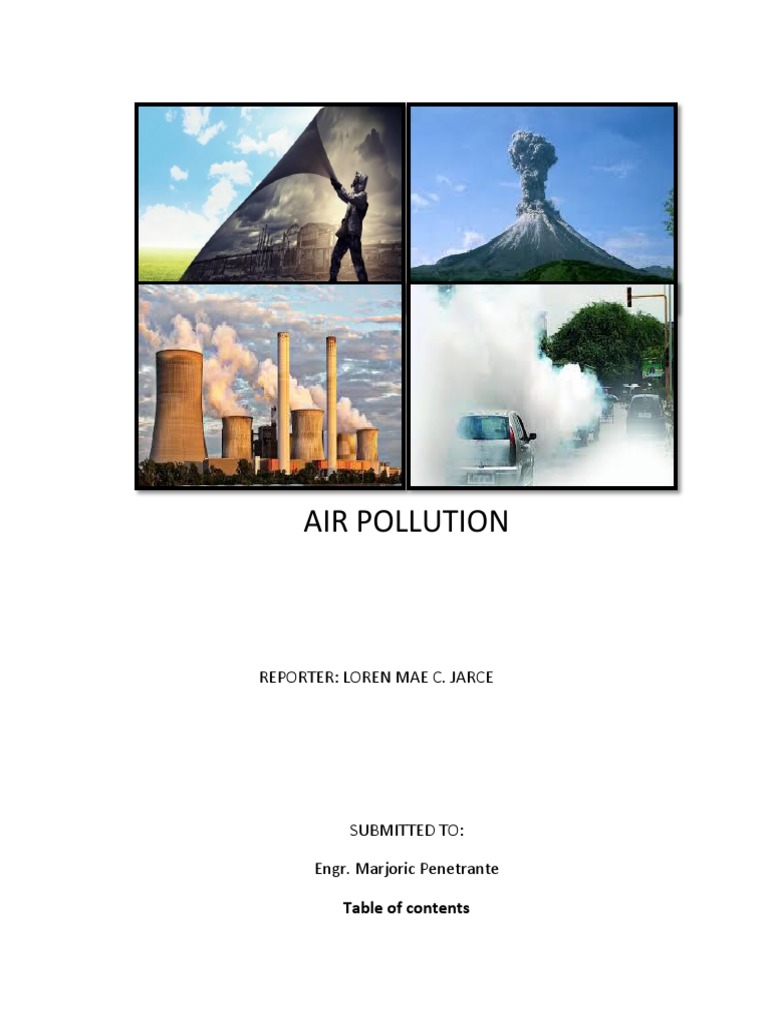 Air Pollution: Reporter: Loren Mae C. Jarce | PDF | Air Pollution ...