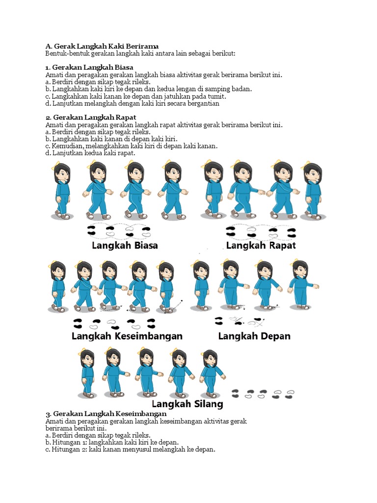 Rangkaian Gerakan Senam Irama | PDF