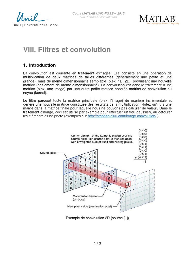 Filtres Et Convolution | Download Free PDF | Vision par ordinateur ...