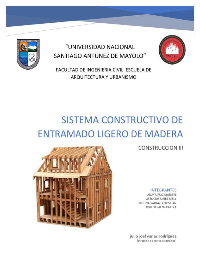 Sistema de Entramado Ligero de Madera | PDF | Madera | Fundación ...