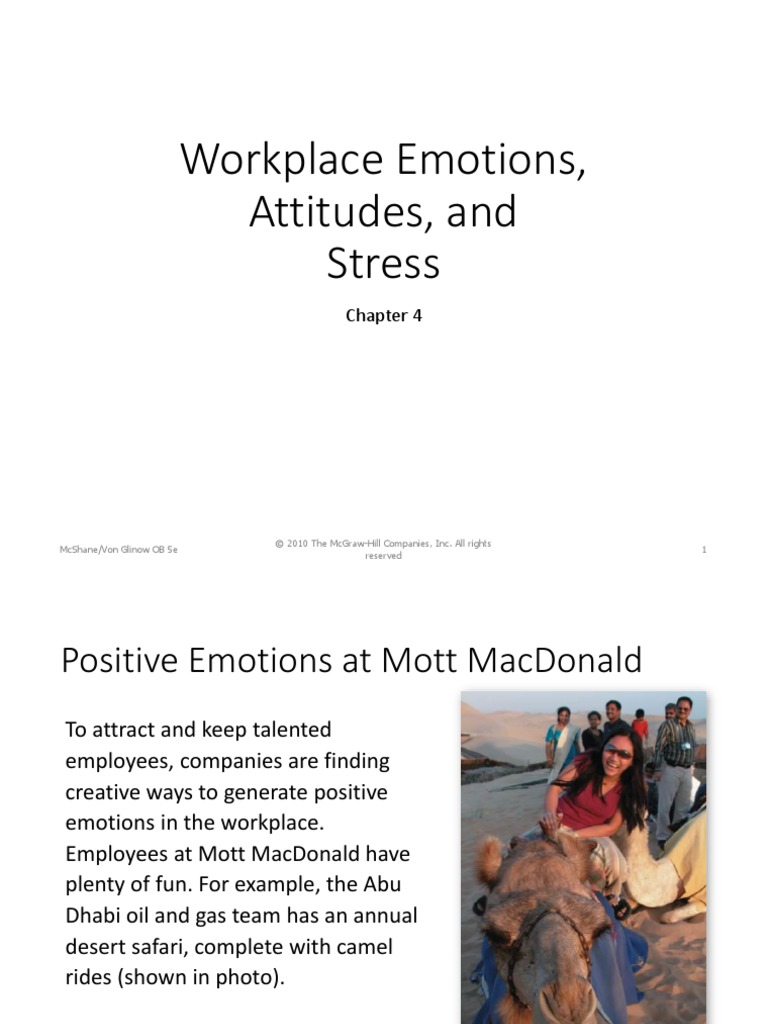 Workplace Emotions, Attitudes, and Stress - Foundations of Employee ...