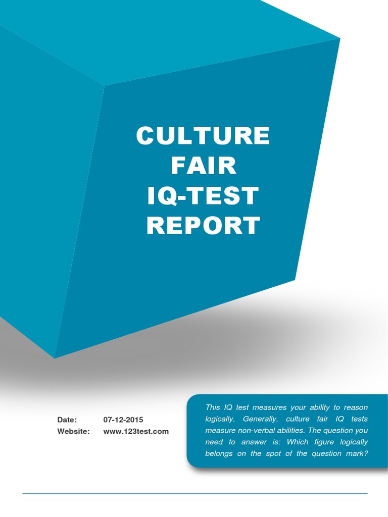 Culture Fair Iq-Test: Date: Website: 07-12-2015 | Download Free PDF ...