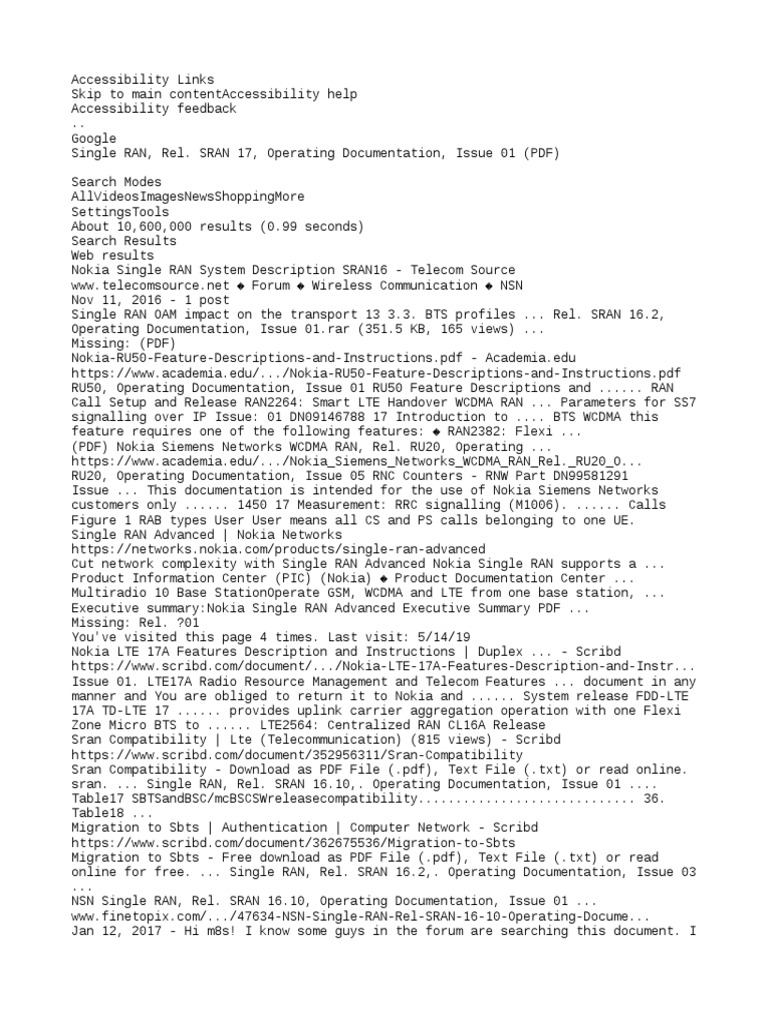 Sran | PDF | Lte (Telecommunication) | Digital Technology