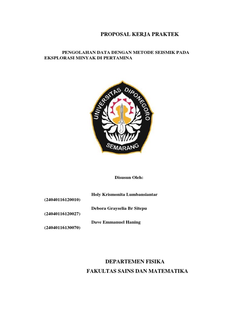 Proposal Kerja Praktek | PDF