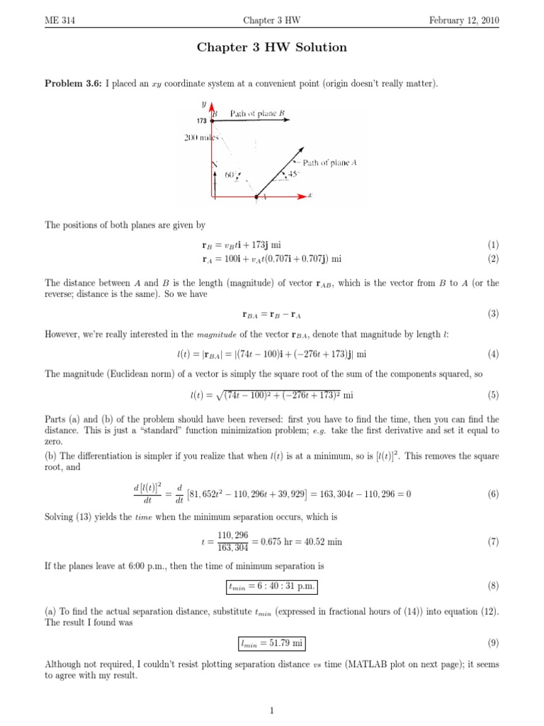 Chapter 3 HW Solution | PDF | Norm (Mathematics) | Euclidean Vector
