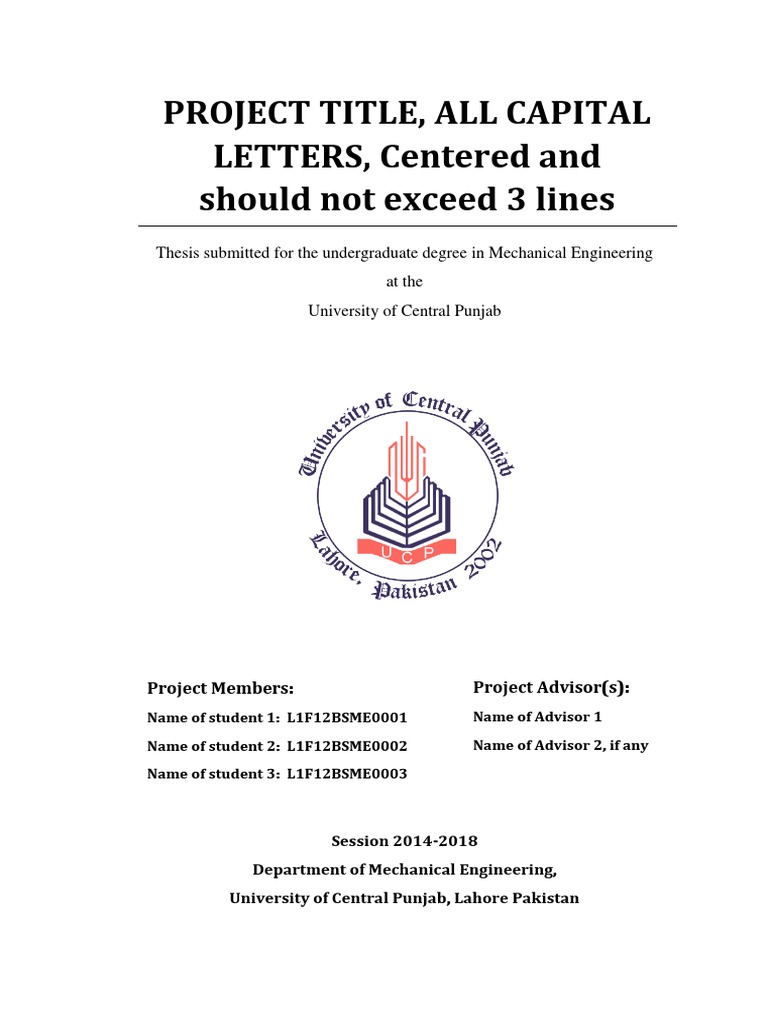 Project Title Page - A4setting | PDF | Technology & Engineering