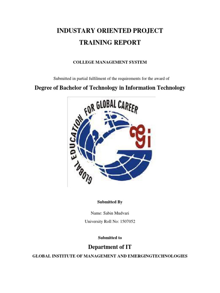 Project Report On College Management System | PDF | Php | Web Page