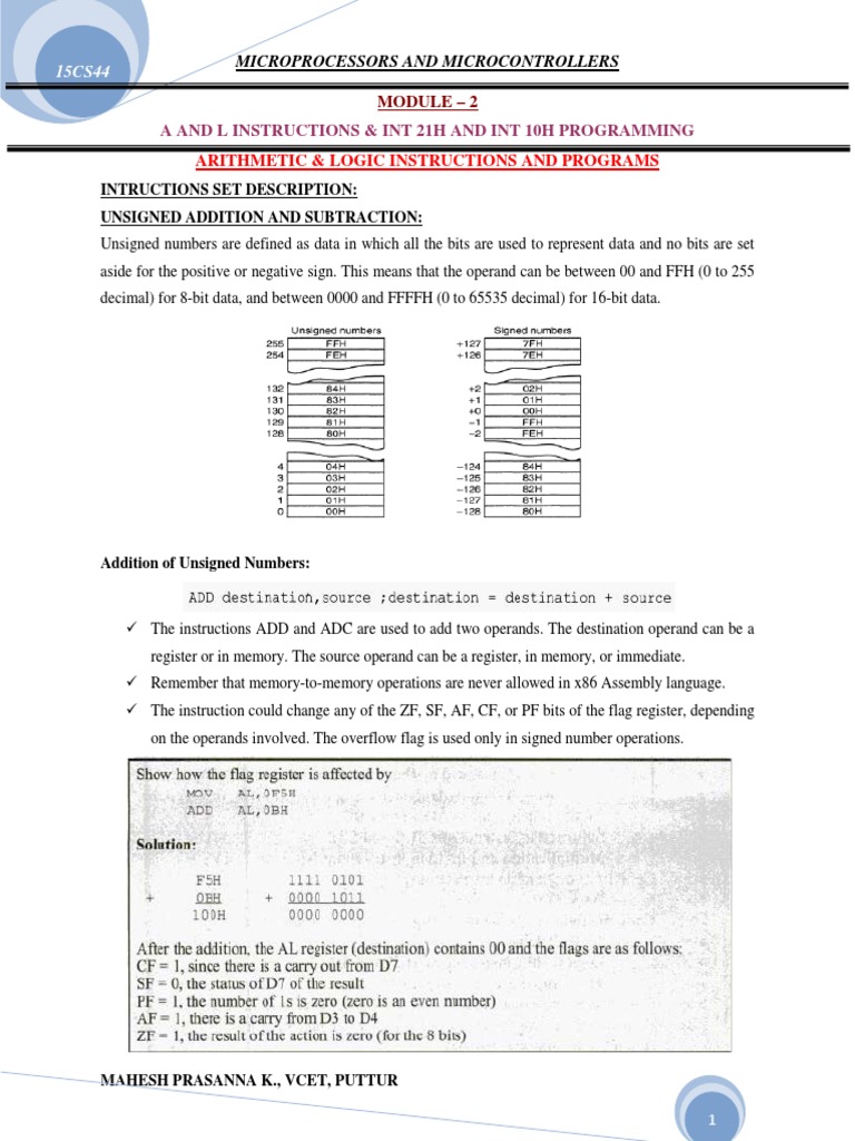 Mm Module2 Cse Notes Pdf Pdf Binary Coded Decimal Central Processing Unit