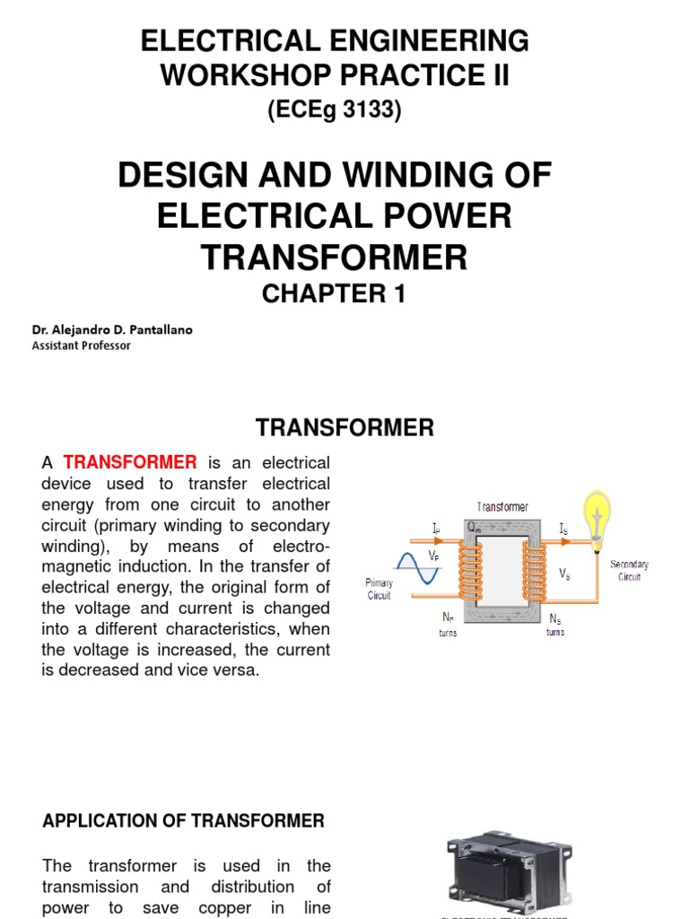 Transformer Lecture Pdf Transformer Inductor