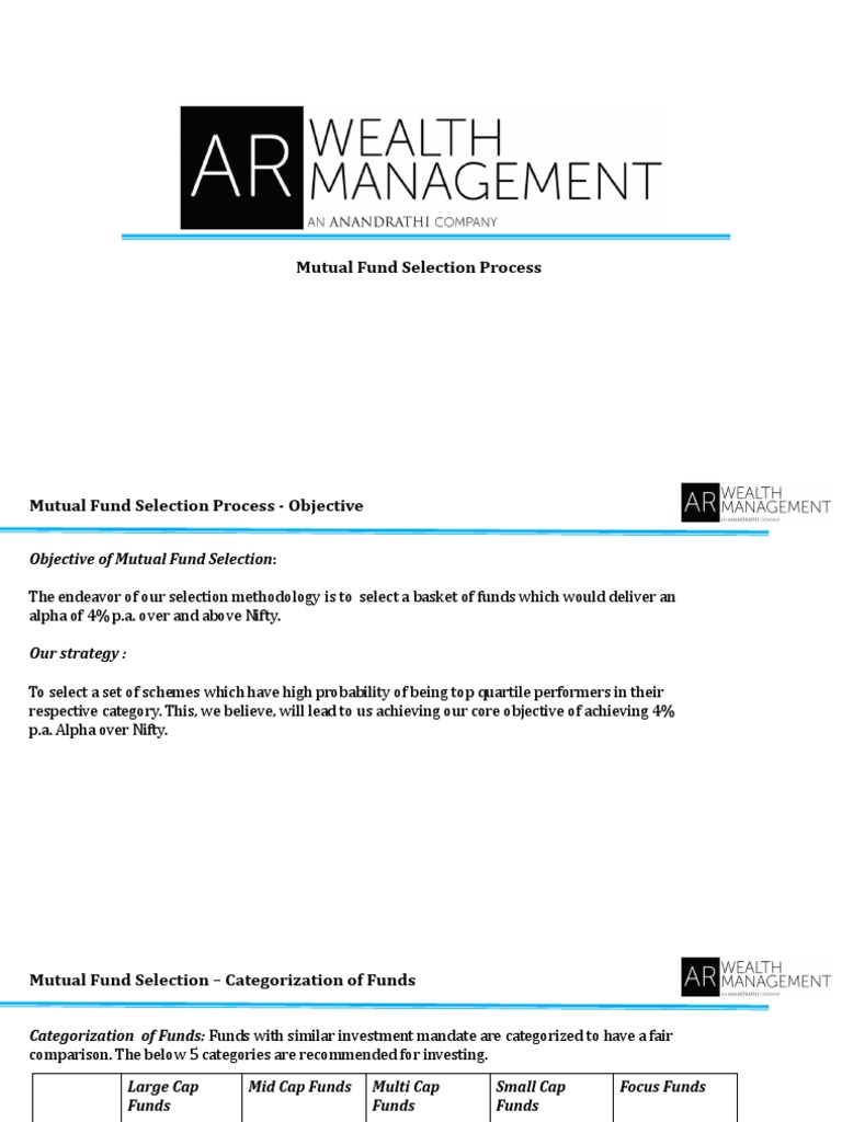 Mutual Fund Selection Process | PDF | Investment Management ...