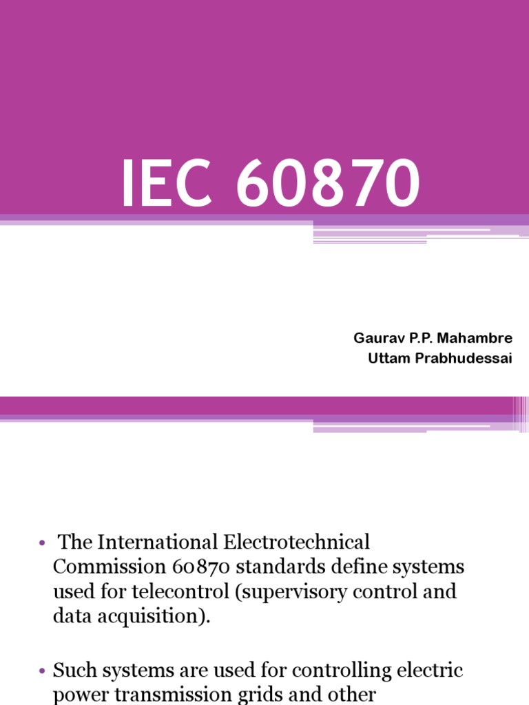 Iec 60870 | PDF | Network Topology | Computer Network