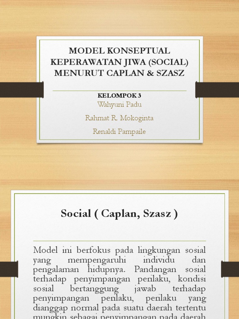 Model Konseptual Keperawatan Jiwa (Social) | PDF | Karier & Perkembangan | Pengembangan Diri