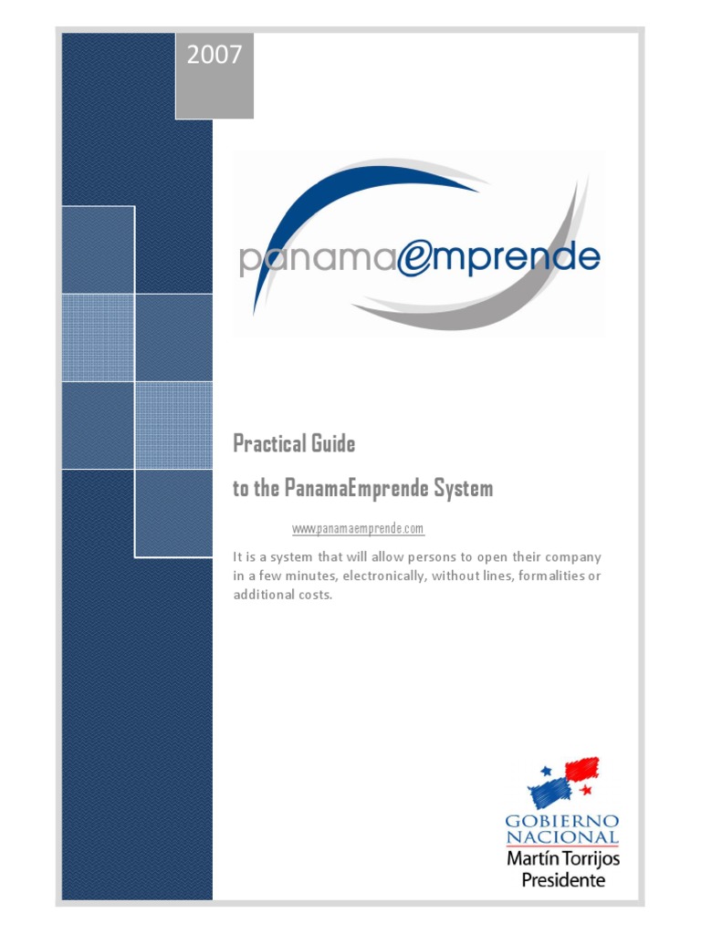 Practical Guide To The Panamaemprende System | PDF | Identity Document ...