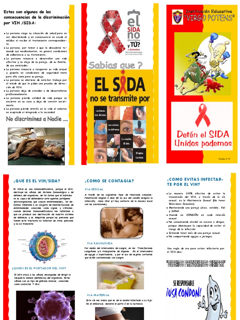Sida Triptico Sajumy | PDF | VIH / SIDA | VIH