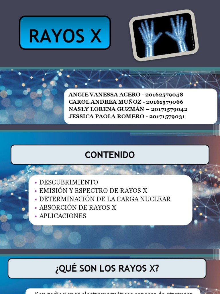 Exposicion Rayos X - Fisica 3 | PDF | Rayo X | Electrón