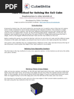 4x4 Rubik's Cube Solution Manual | PDF | Polytopes | Puzzles