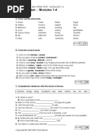 English Plus 2 Unit 1 Standard Test A | PDF