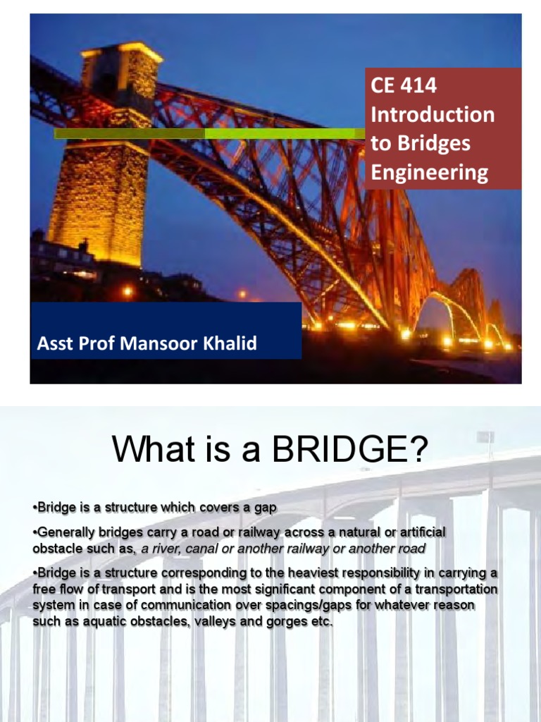 Introduction Bridge Engineering1 1 PDF | PDF | Bridge | Truss