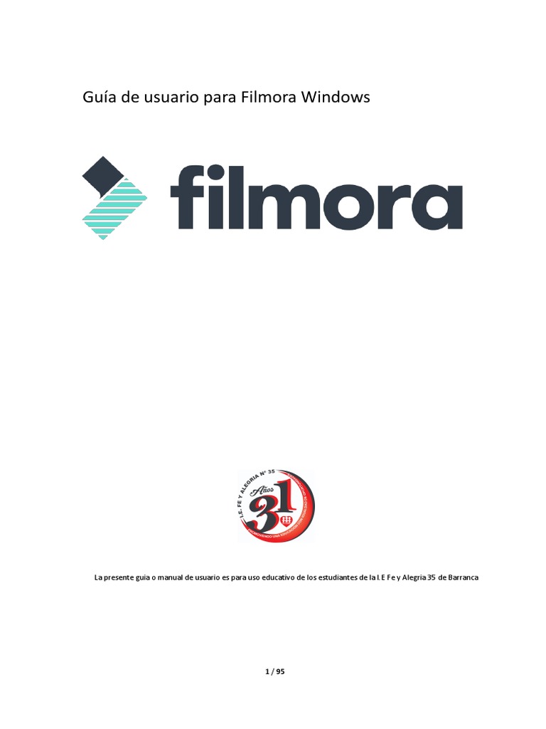 Manual de Filmora PDF | PDF | Point and Click | Archivo de computadora