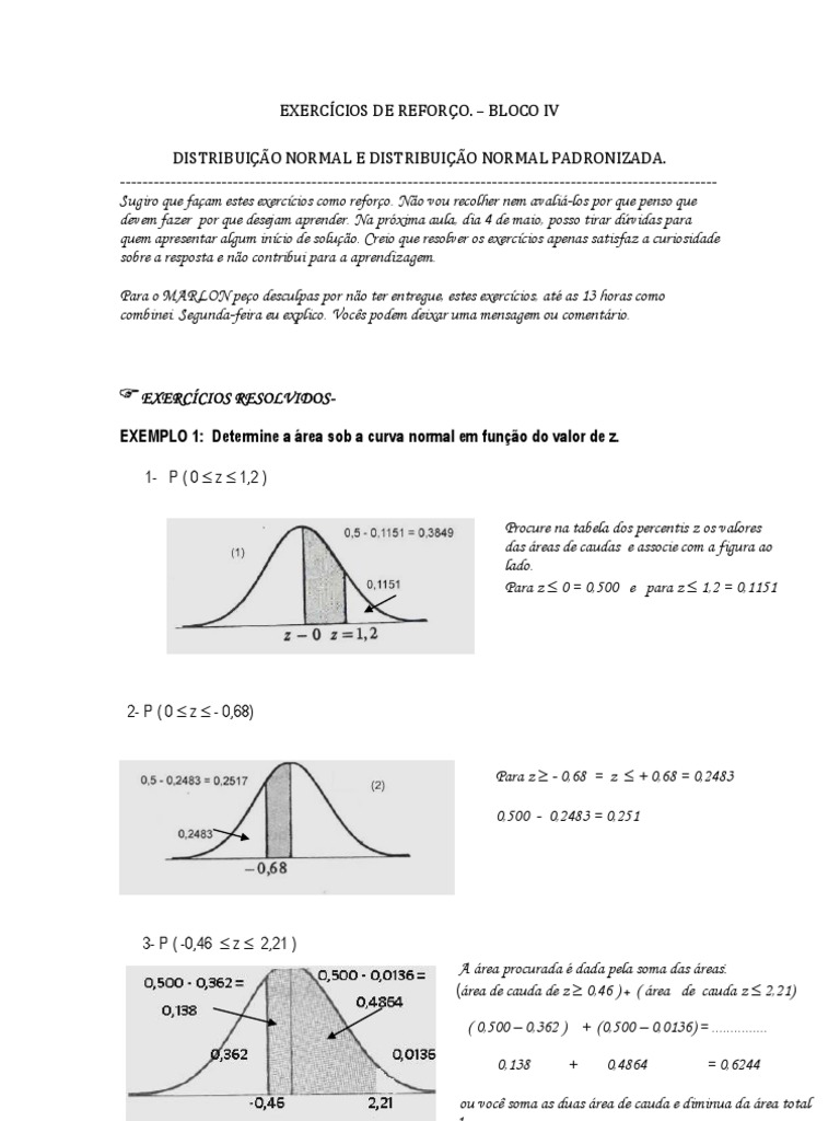 DISTRIBUIÇÃO NORMAL E DISTRIBUIÇÃO NORMAL PADRONIZADA. | Desvio Padrão ...