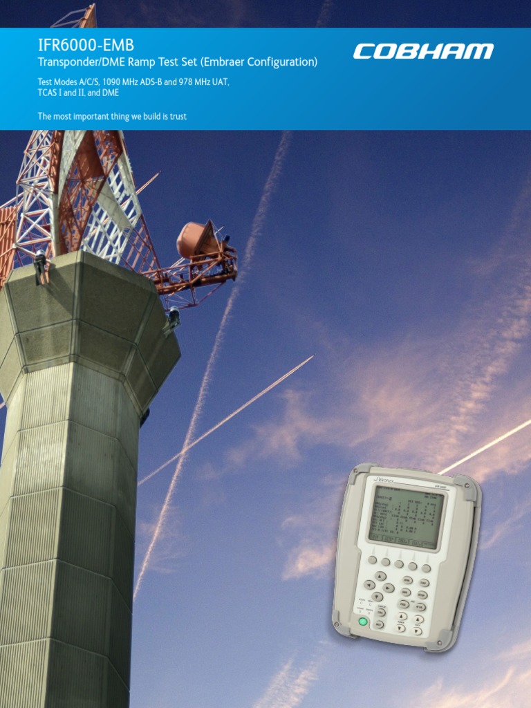 Ifr 6000 | PDF | Transponder (Aeronautics) | Aviation Safety