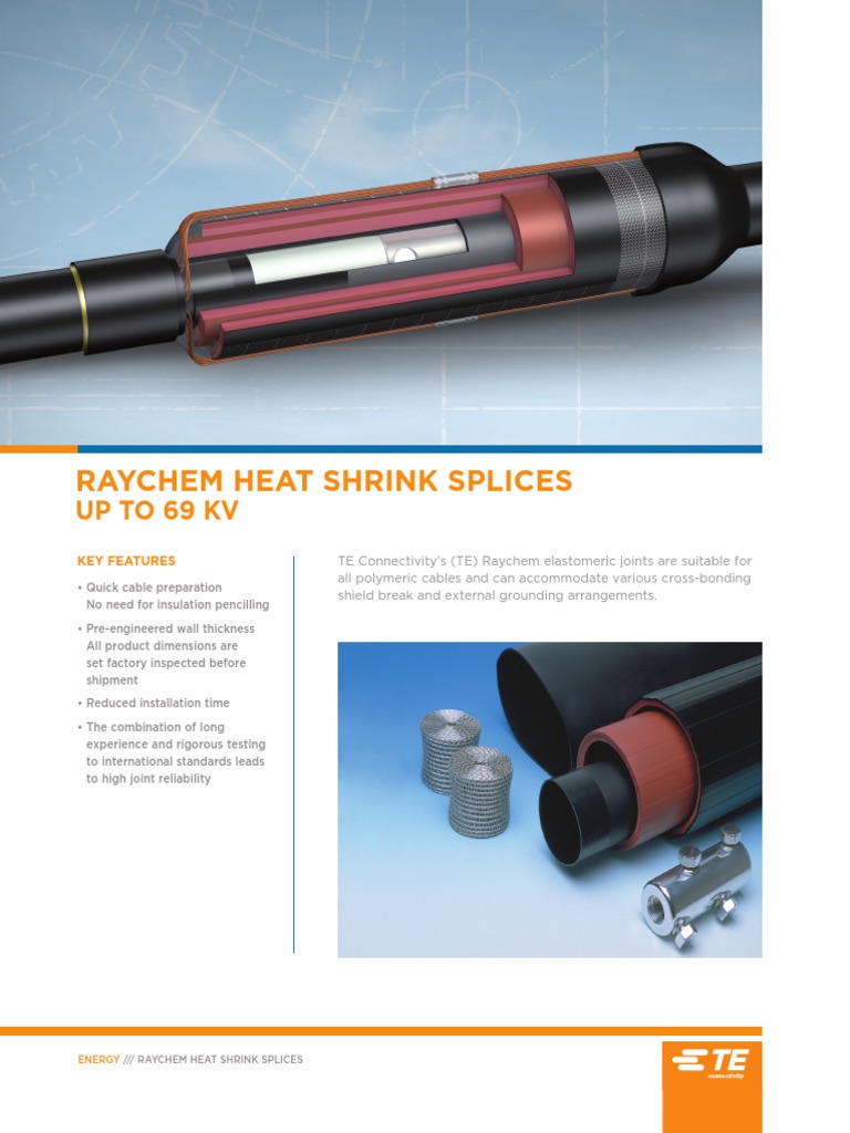 Raychem Heat Shrink Splices: Up To 69 KV | PDF | Electrical Connector ...