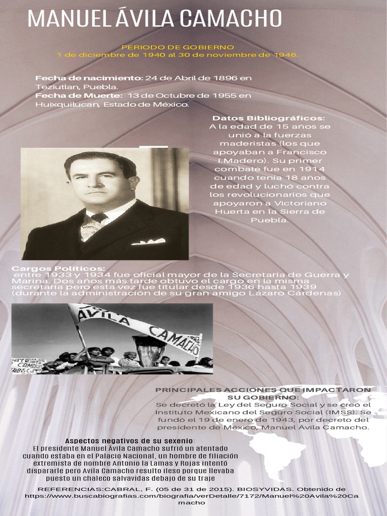 Manuel Avila Camacho | PDF | México | Gobierno