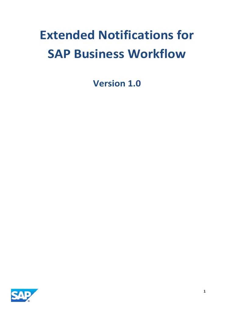 SAP Workflow Extended Notification | PDF | Computer Engineering ...
