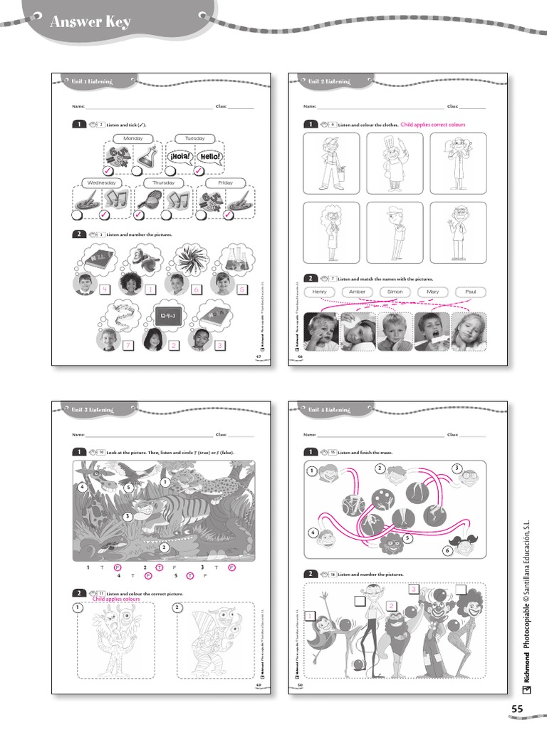 Wonder 2 Listening Answer Key PDF | PDF | Leisure