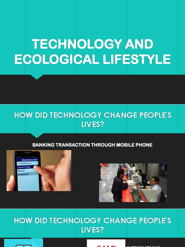 Tech's Impact on Eco Living | PDF