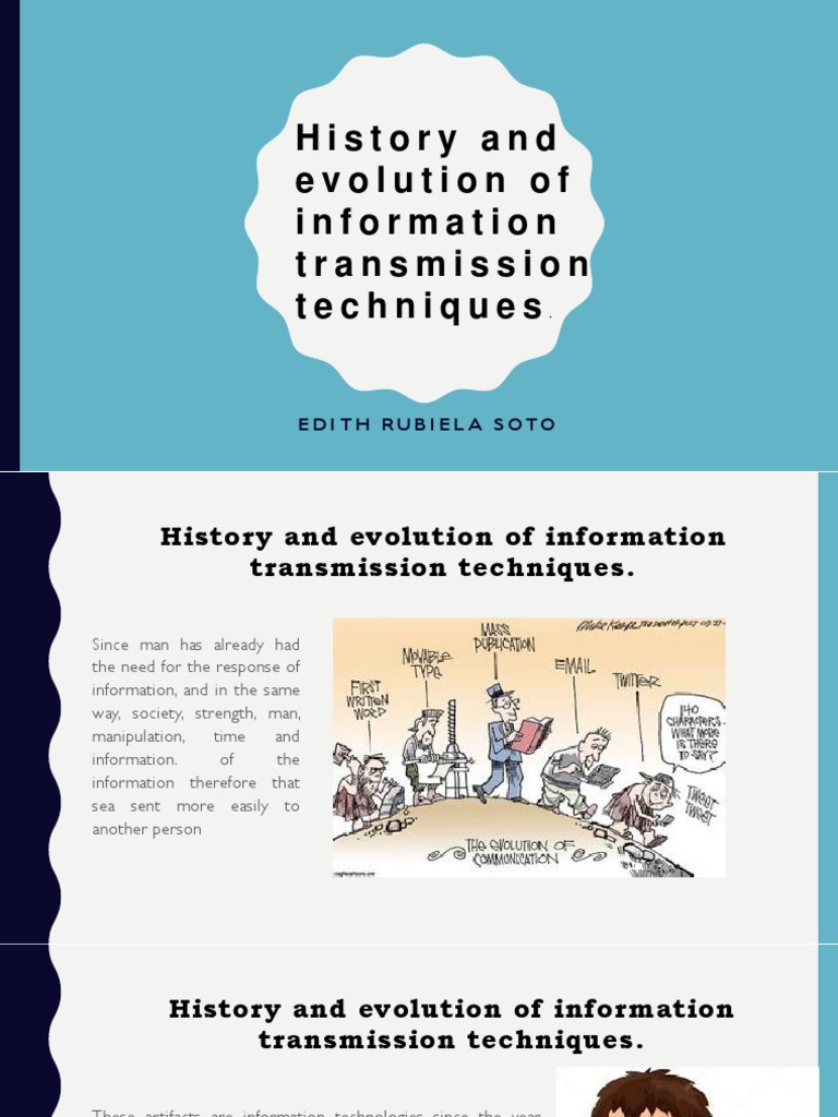 Evolution of Information Transmission Techniques | PDF | Duplex ...