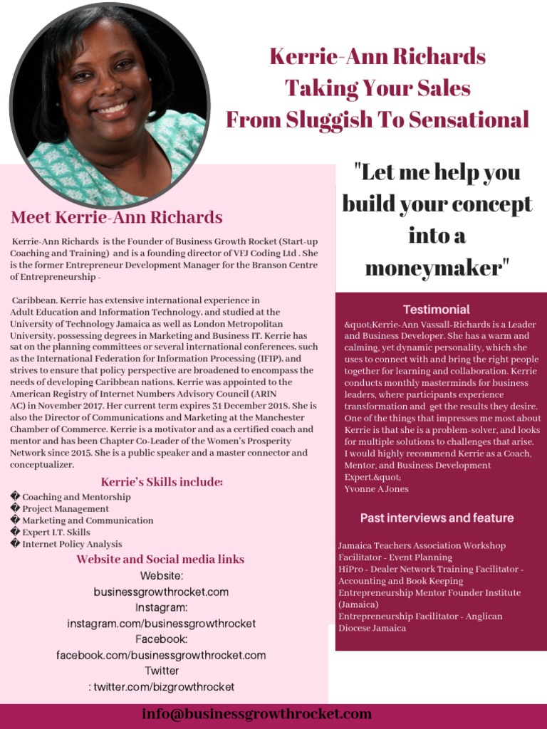 Example Speakers One Pager | PDF | Entrepreneurship | Mentorship