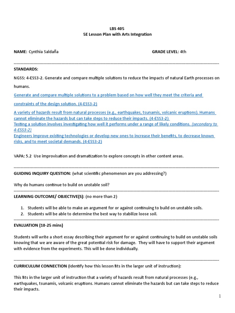 Earthquake 5e | Download Free PDF | Lesson Plan | Earthquakes