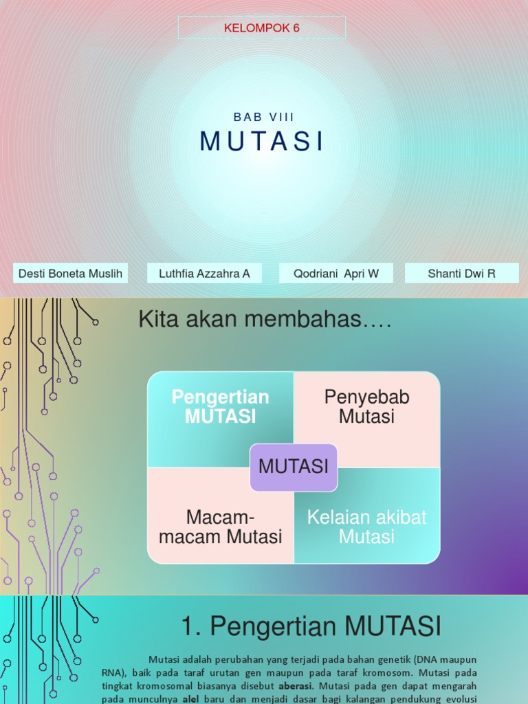MUTASI PPT Kelas 12 IPA | PDF