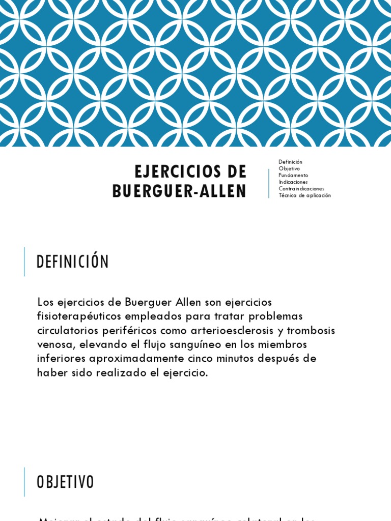 Ejercicios de Buerguer-Allen | PDF | Trombo | Hemodinámica