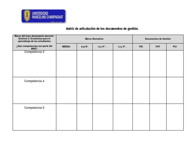 Matriz de Articulación de Los Documentos de Gestión - 04 - 08-2018 ...