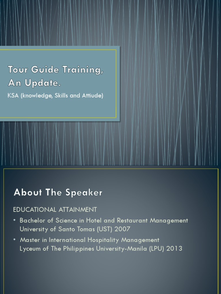 Tour Guide Training | PDF | Vocational Education | Philippines