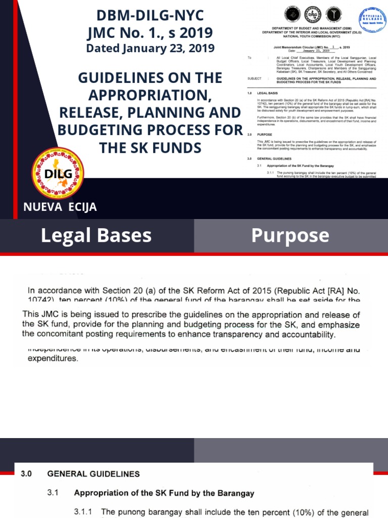 DBM-DILG-NYC JMC No. 1, S. 2019 | PDF DBM-DILG-NYC JMC No. 1, S. 2019 | PDF