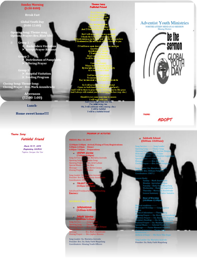 Youth Fellowship Program | PDF | Christian Worship And Liturgy | Worship