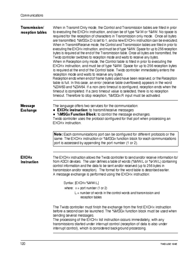 Twido Modbus Communication - Quick Guide - File3 | PDF | Ascii | Electronic Engineering