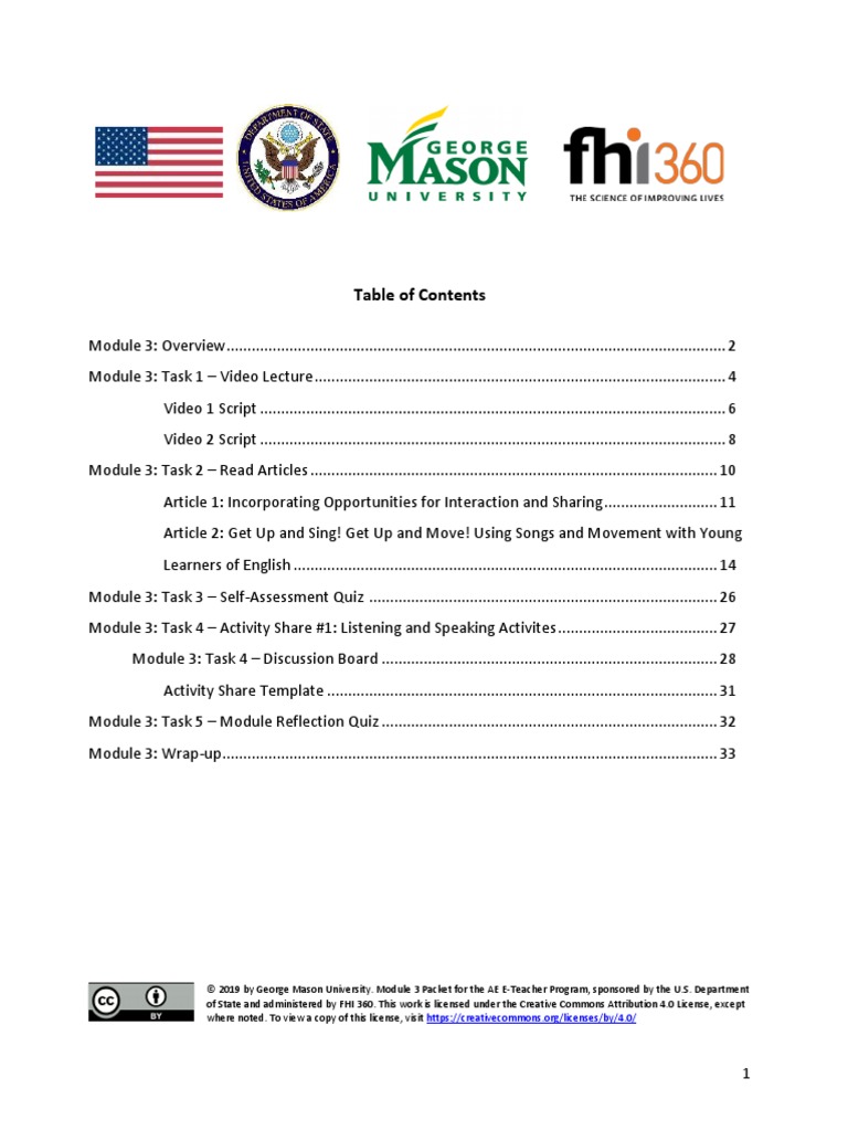 MOOC Module 3 Packet | PDF | Reading Comprehension | Learning