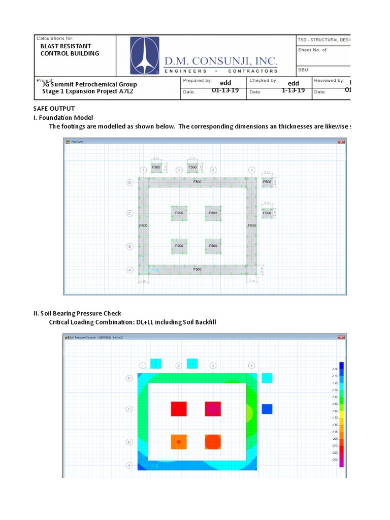 Structural Calculation Sample | PDF