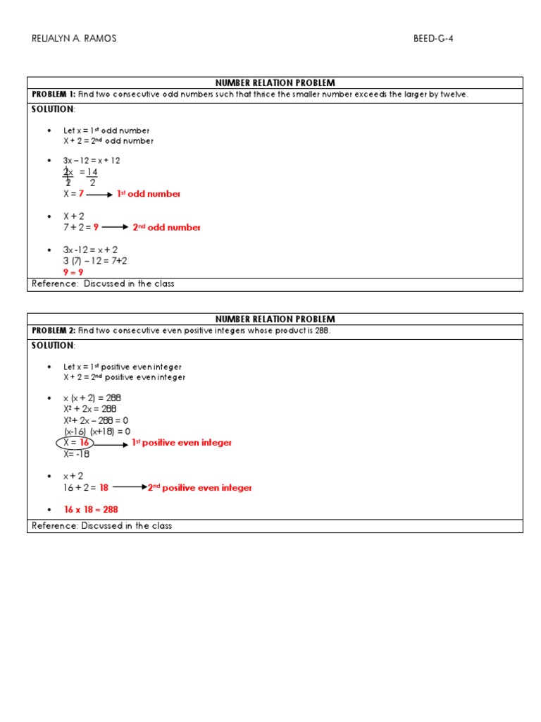 Number Relation | PDF | Elementary Mathematics | Ring Theory