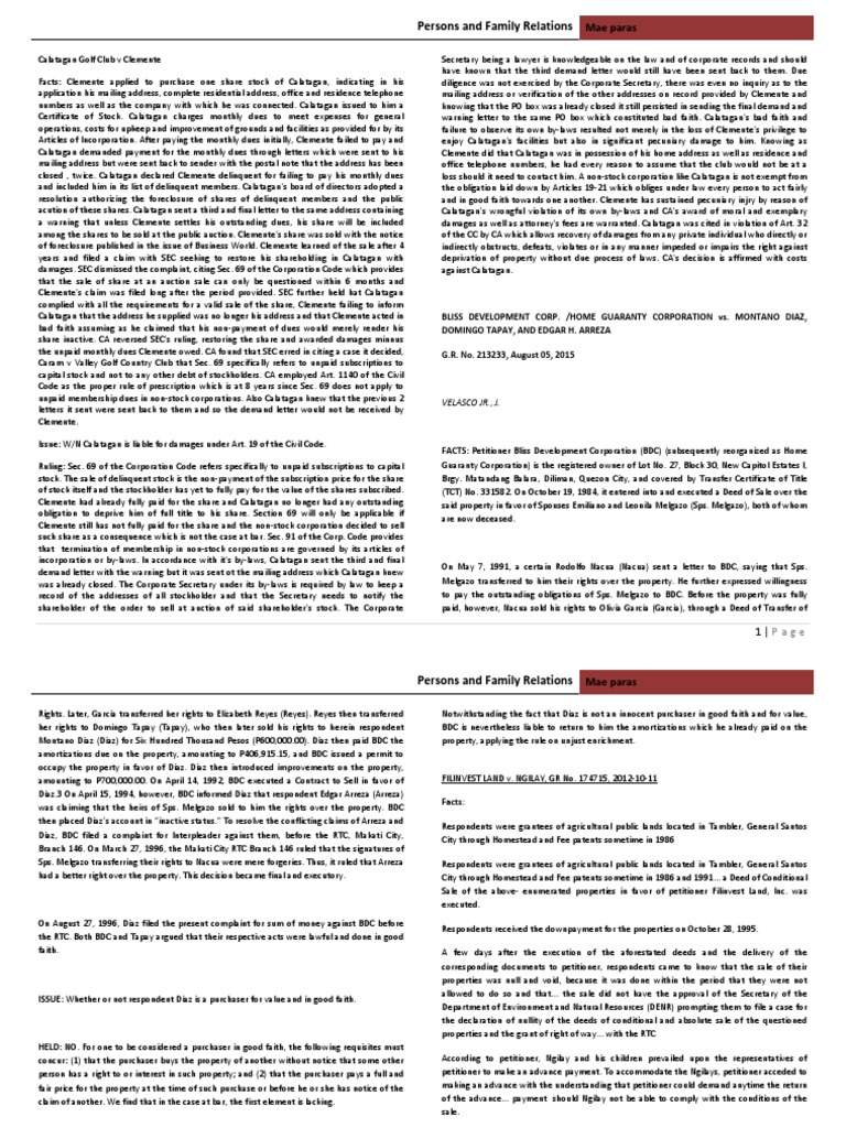 BLISS DEVELOPMENT CORP Art 22 | PDF | Acquittal | Burden Of Proof (Law)