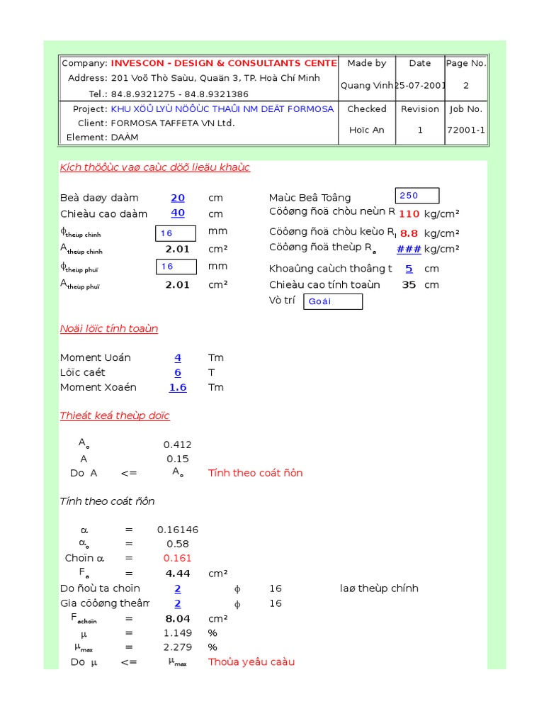 Kích Thöôùc Vaø Caùc Döõ Lieäu Khaùc: Khu Xöû Lyù Nöôùc Thaûi NM Deät ...