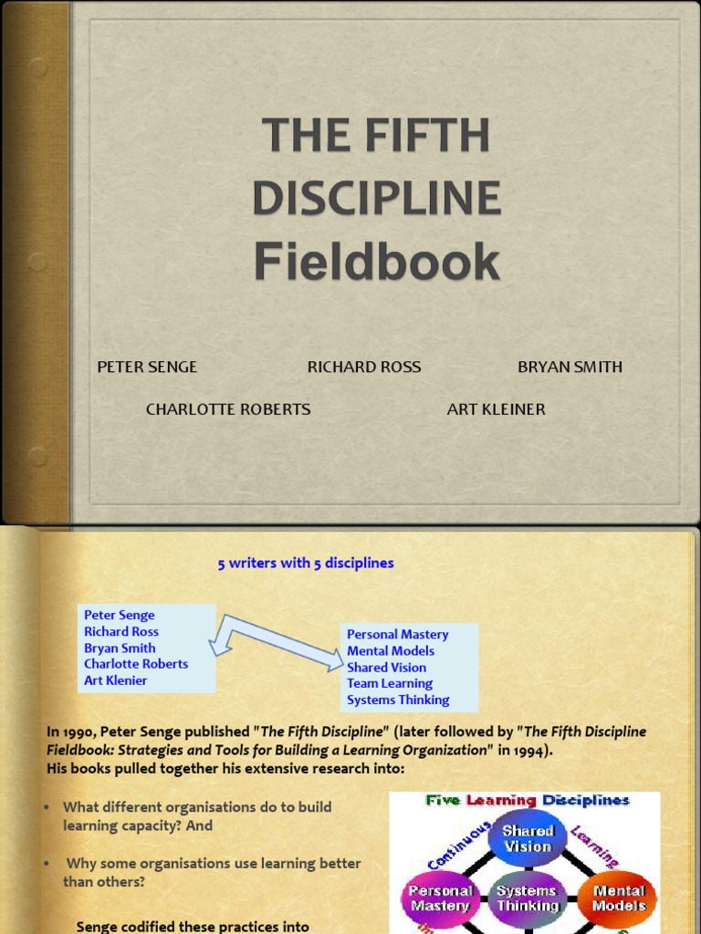 Senge's Five Disciplines Explained | PDF | System | Learning