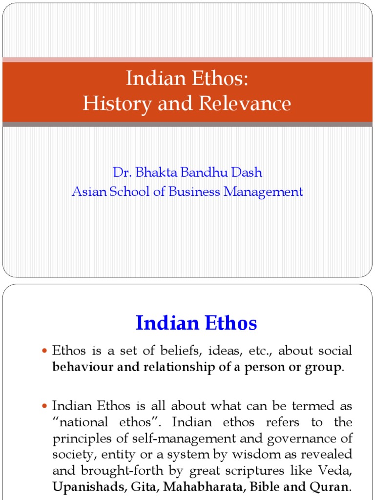Indian Ethos: History and Management Relevance | PDF